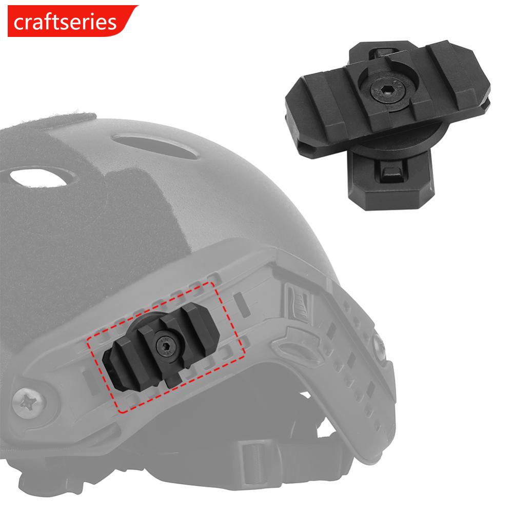 CRAFTSERIES 2Pcs Tactical Helmet Side Rail Mount Adapter 360 Degree ...