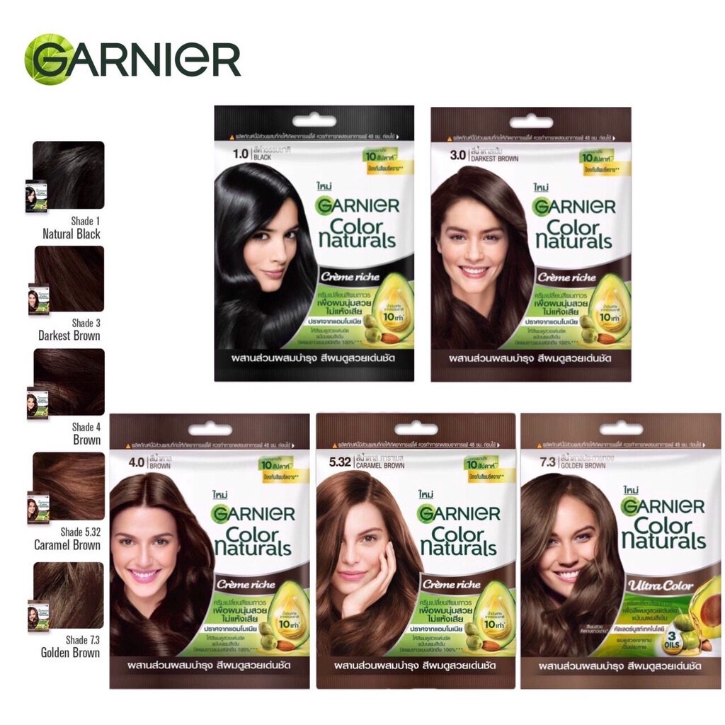 GARNIER Color Naturals (30 Ml + 30G) Hair Dye Cream (30ML + 30G ...