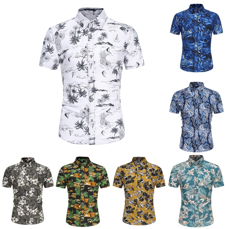Ready Stock 7 Colors Men's Fashion Short Sleeve High Quality Shirts ...