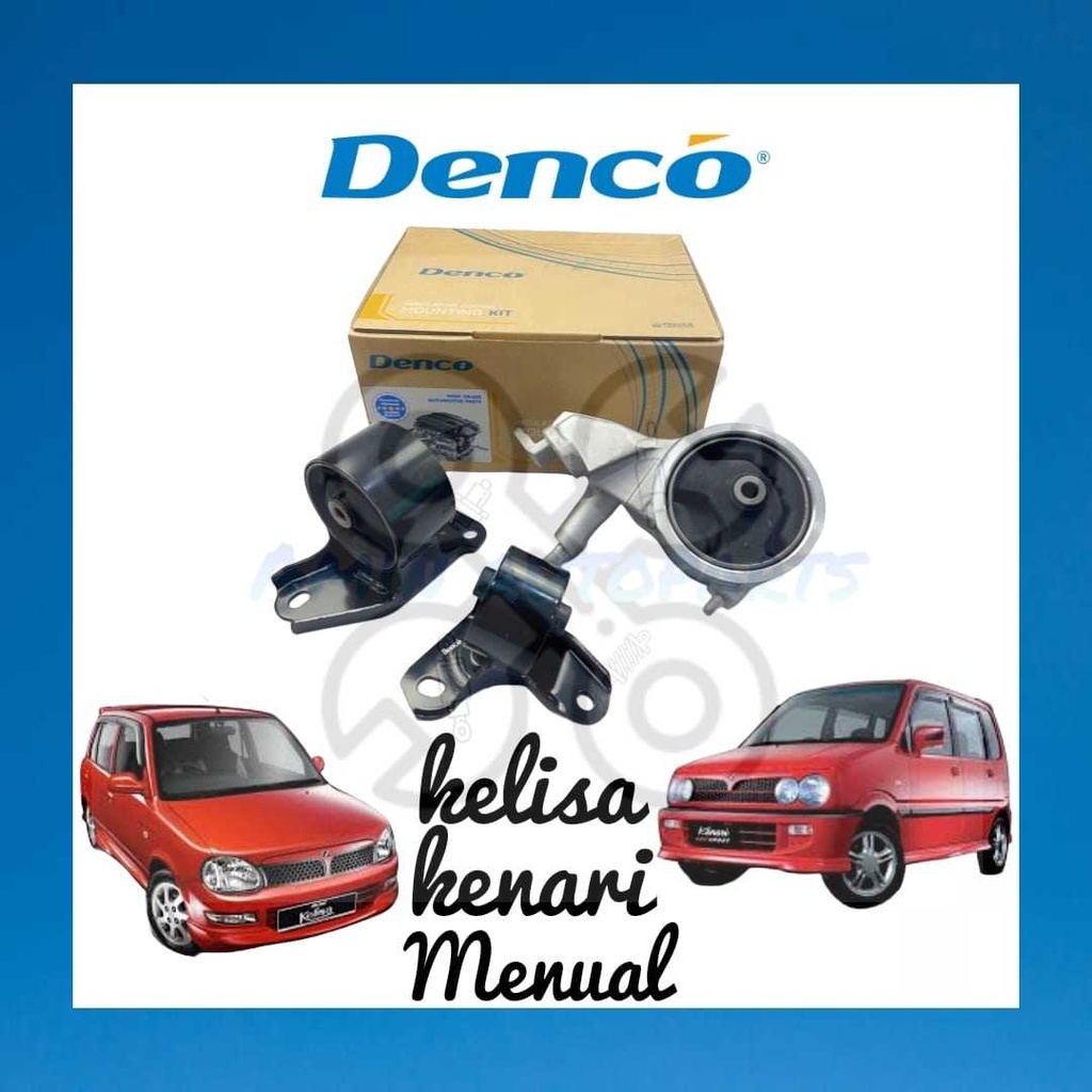 Denco Perodua Kenari Kelisa Engine Mounting Kit Set [Manual] Original ...