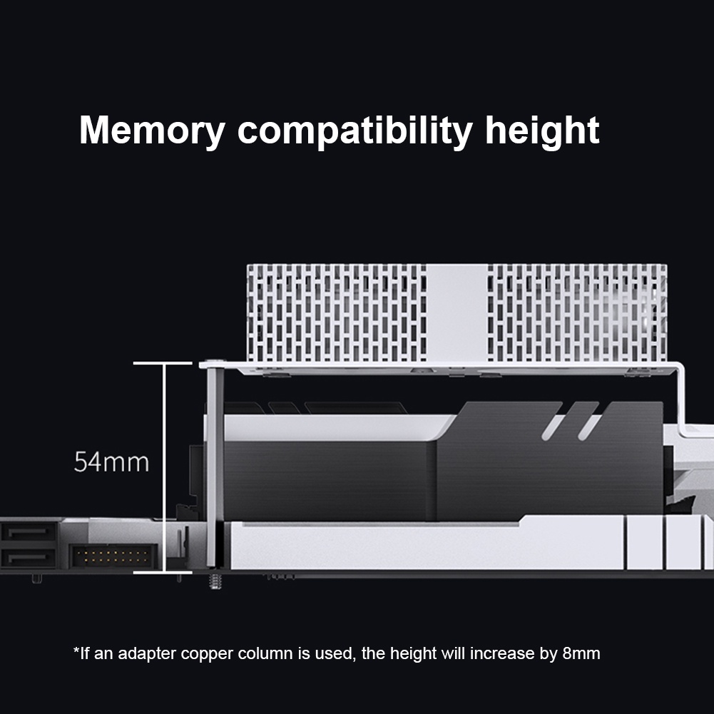 JONSBO NF-1 Memory-Chip Heatsink 4Pin PWM/5V 3Pin ARGB SYNC RAM Air AIO ...