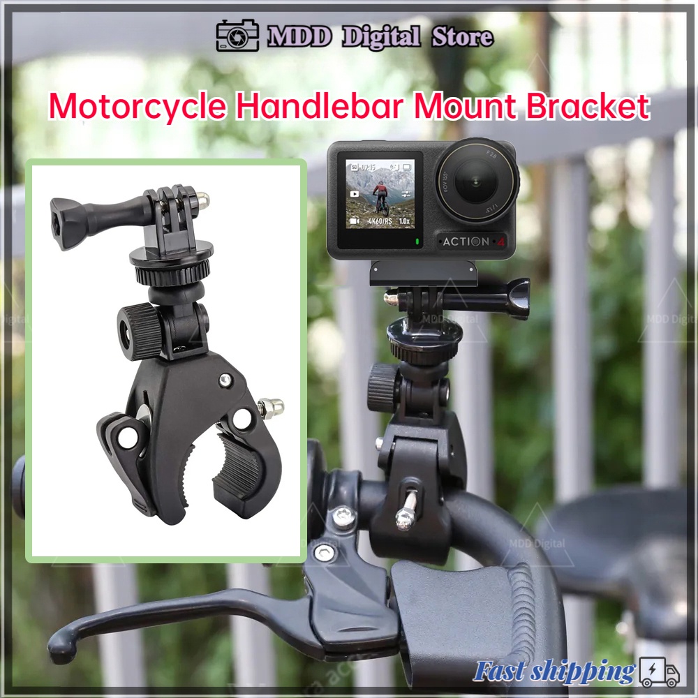 For DJI Action 4 3 Bicycle Motorcycle Handlebar Mount Bracket for GoPro ...