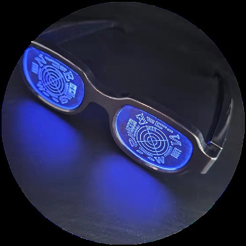 LED Glasses Conan cosplay/cermin mata led/detective conan glasses 柯南眼镜 ...