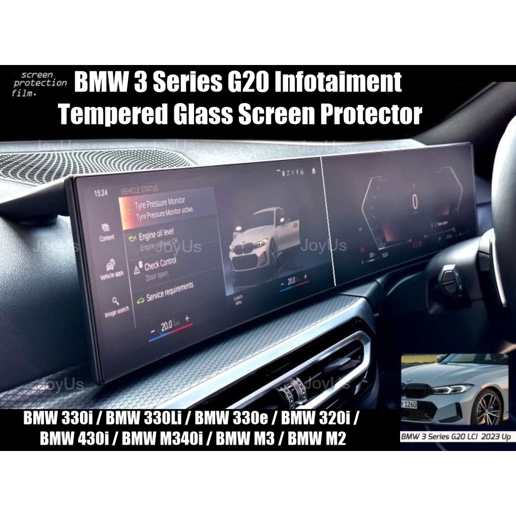 BMW 3 Series G20 Facelift (2023-2025) LCI Infotainment Screen Tempered ...