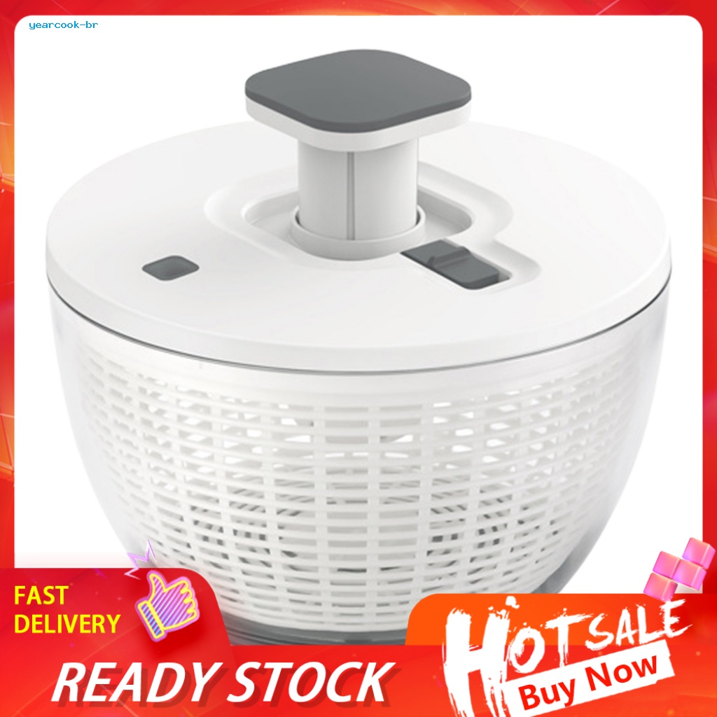 YA Easy Cleaning Salad Spinner Household Supplies One-Handed Pump Fruit ...