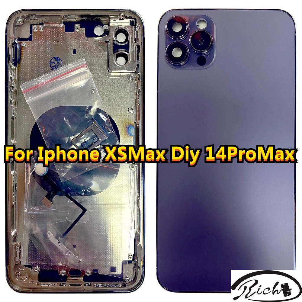 Stainless Steel DIY Housing For XsMax To 14 ProMax Back Battery Middle ...