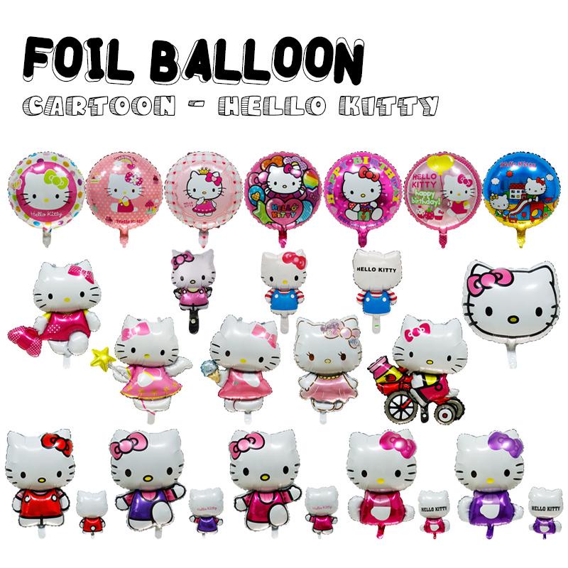 [PANDA] Hello Kitty Cartoon Foil Balloon Hello Kitty Balloon for kids ...