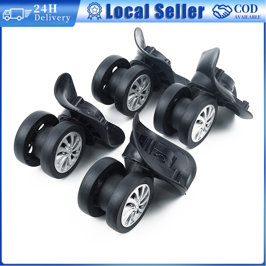 4pcs/set Replaceable Luggage Wheel Trolley Box Travel Box Left & Right ...