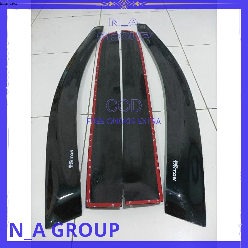 Mitsubishi All New Triton Car Gutters 2015-2021 Slim Convex Model Full ...