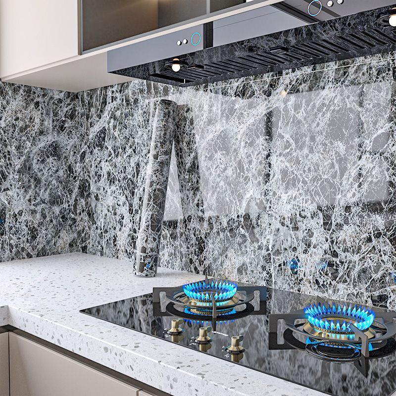 READY STOCK Kitchen Oilproof Waterproof Sticker cabinet Wallpaper ...