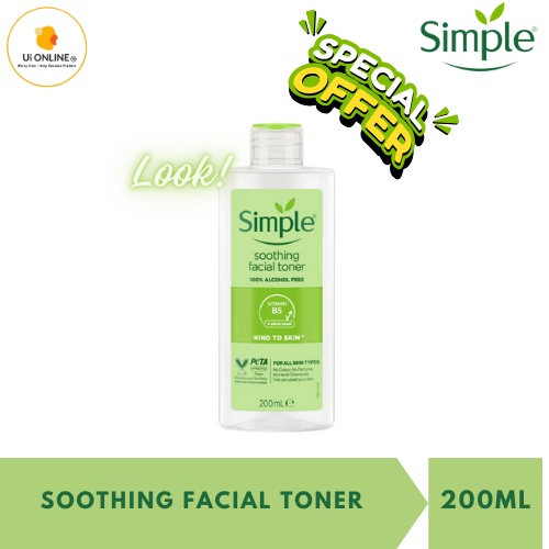 SIMPLE SOOTHING FACIAL TONER 200ML | Shopee Malaysia