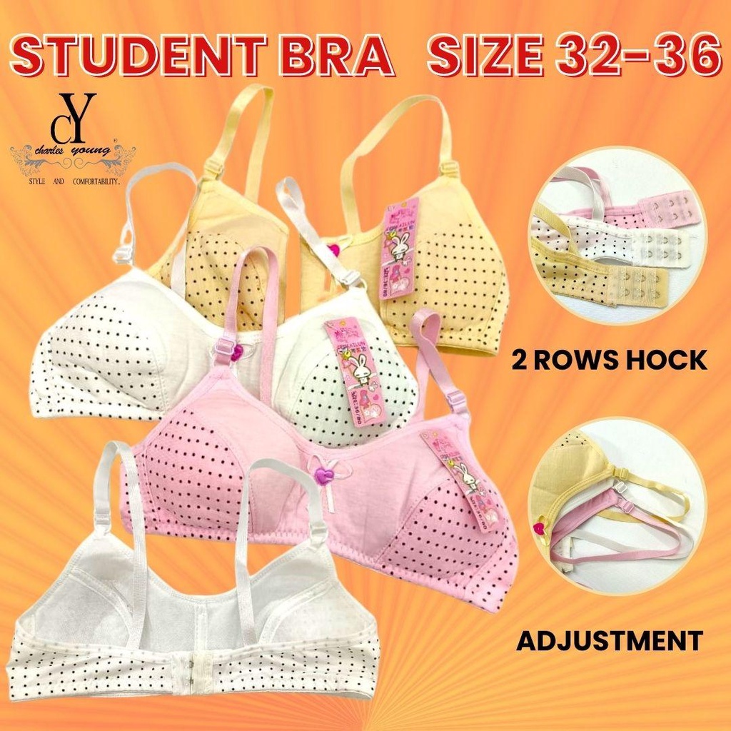 CY 909 Student Bra / Girls Cotton Bra / Kids Training Bra / Sport Bra ...