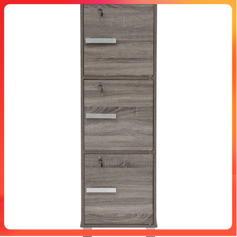 3 Doors/ 5 Doors Storage box with Lock / Display Cabinet / Bookshelf ...