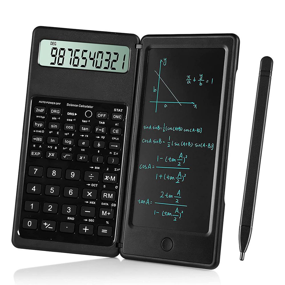 Calculator Scientifics 12-Digit LCD Display Foldable Student Calculator ...
