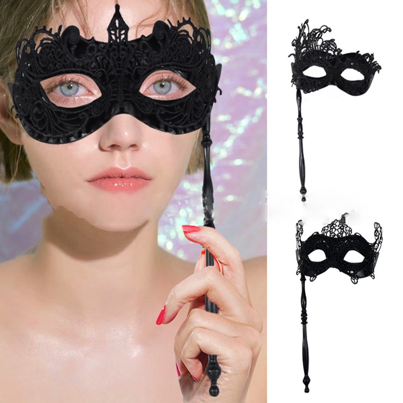 Masquerade Mask For Women Masquerade Mask With Holding Stick Mardi Gras ...