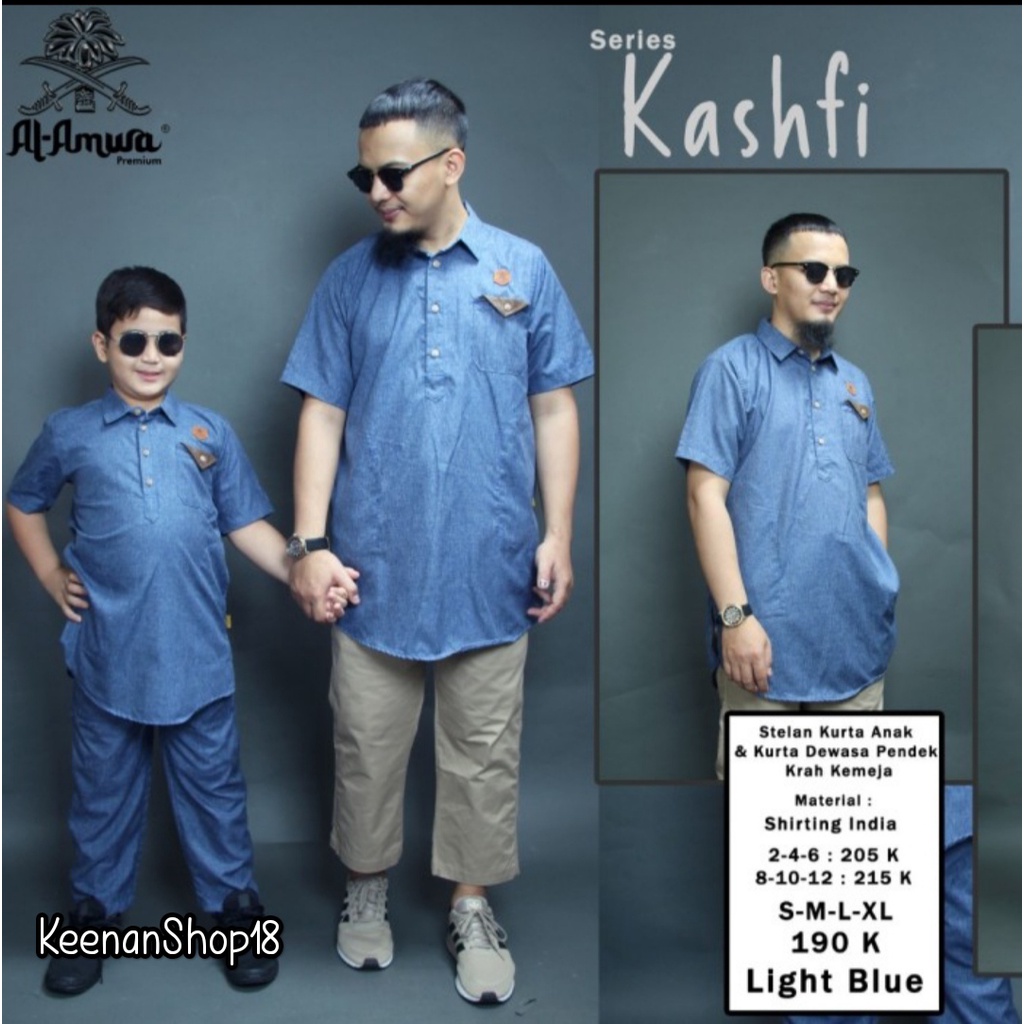 KEMEJA Kurta ayah anak al amwa kashfi Shirt Collar - Koko couple anak ...