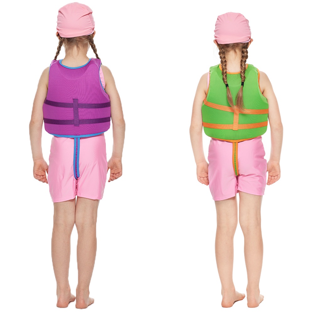 Ready StockGirls Summer Flower Floating Swimwear Kids Swim Safety Life ...