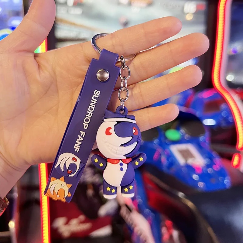 FNAF Keychain Sundrop Moondrop Figures Freddy Bonnie Chica Action ...