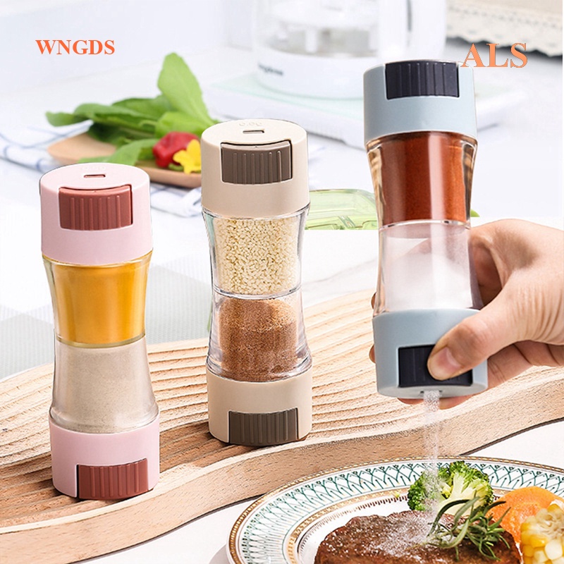 ALS Double Head Quantitative Condiment Control Seasoning Jar Metering ...