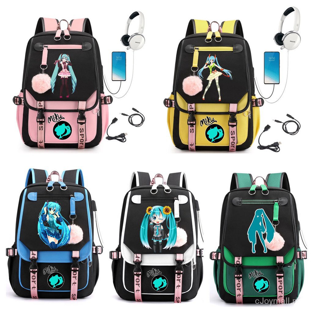 Hatsune Miku Backpack for Women School Bag Laptop Bagpack for Men ...
