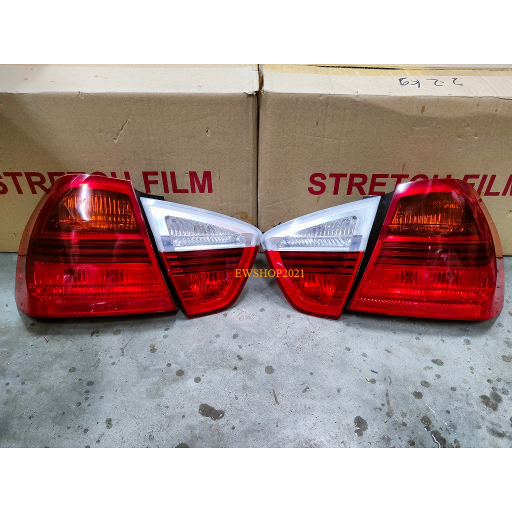 Original BMW E90 3 Series Rear Tail Lights Lamps Light Lampu Belakang 1 Set 4 Piece | Shopee ...