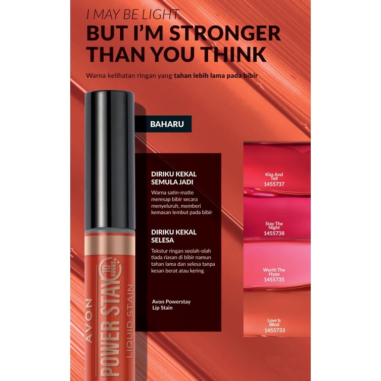 Avon Powerstay 10 Hours Lip Stain 3ml | Shopee Malaysia
