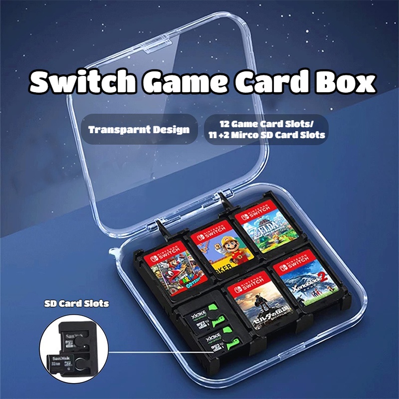 Switch Game Card Box Case 12 Slots Cartridge for Nintendo Switch/ Lite / OLED Local Stock ...