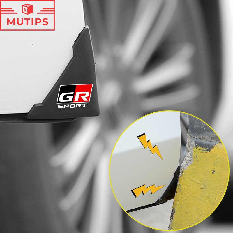 Toyota GR 2/4Pcs Car Door Corner Anti-collision Rubber Sticker Auto ...