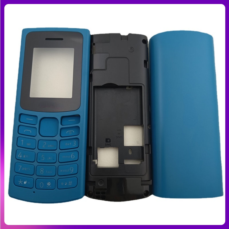 Full Housing Back Battery Cover For Nokia 105 4G 2020 Middle Frame with ...