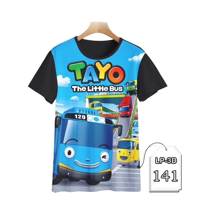 Tayo 3D Printing Clothes Cartoon TV Clothes Trendy Children's Animation ...