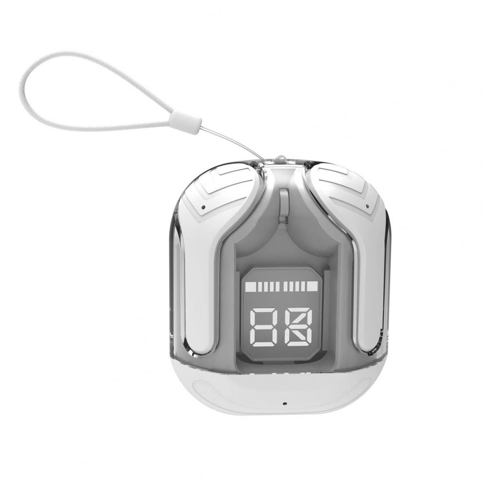 Ultra Pods TWS Wireless Headphones Transparent Earphone LED Power ...