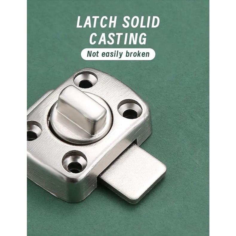 2pc Home Security Latch Rotate Bolt Latch Gate Latches Door Slide Lock ...