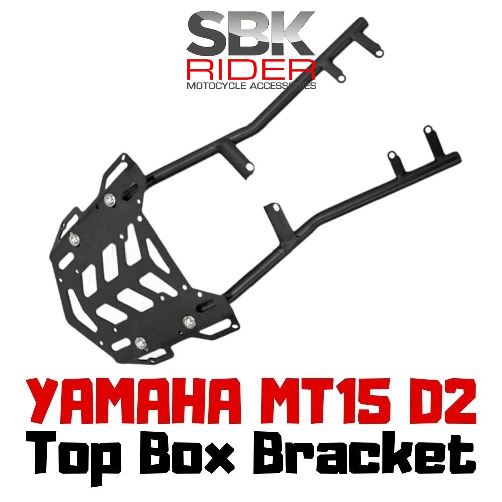 Yamaha MT15 Heavy Duty Top Box Bracket D2 Monorack Rak Bagasi Pemegang ...