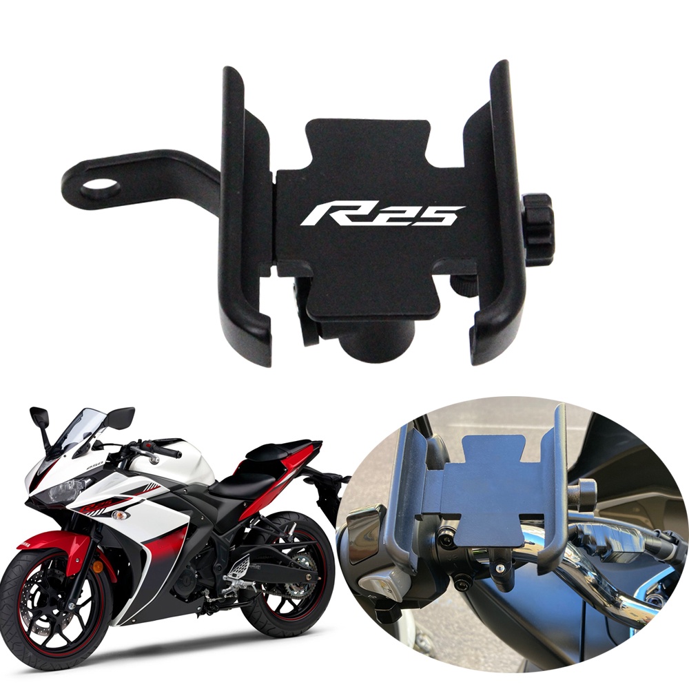 For YAMAHA Motorcycle Mobile Phone Holder CNC YZFR25 TZF-R25 YZF R25 ...