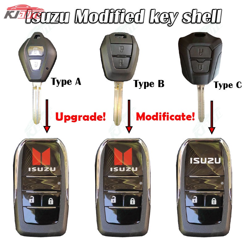 Isuzu Special Modified Key Shell Mechanical Key Upgrade Metal Key Bag ...
