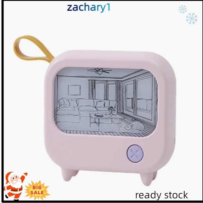 ZACH LED Night Light Cute TV Painting Design Learning Table Lamp USB ...