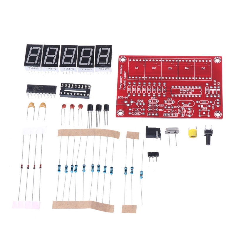 HL 1Hz-50MHz Crystal Oscillator Frequency Counter Meter 5-Digital LED ...