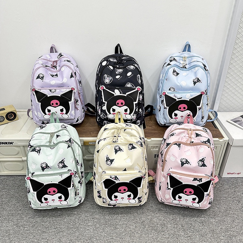 43cm Sanrio Kuromi Backpack Ins College Student Backpac Girl Trend ...