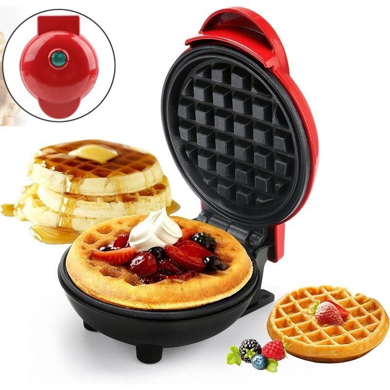 MESIN Mini Waffle Maker Electric Waffle Maker Nonstick Waffle Mold ...