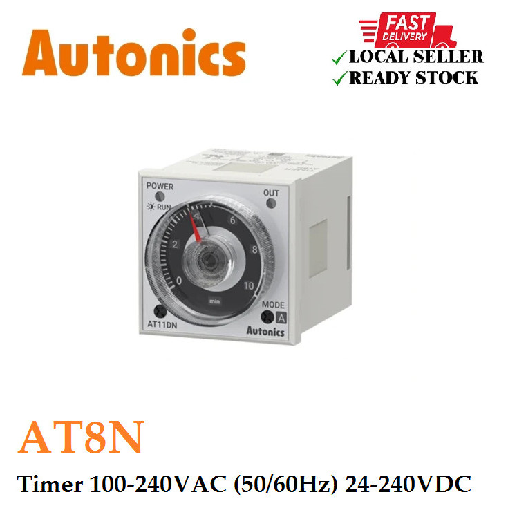 Autonics AT8N Timer 100-240VAC (50/60Hz) 24-240VDC | Shopee Malaysia
