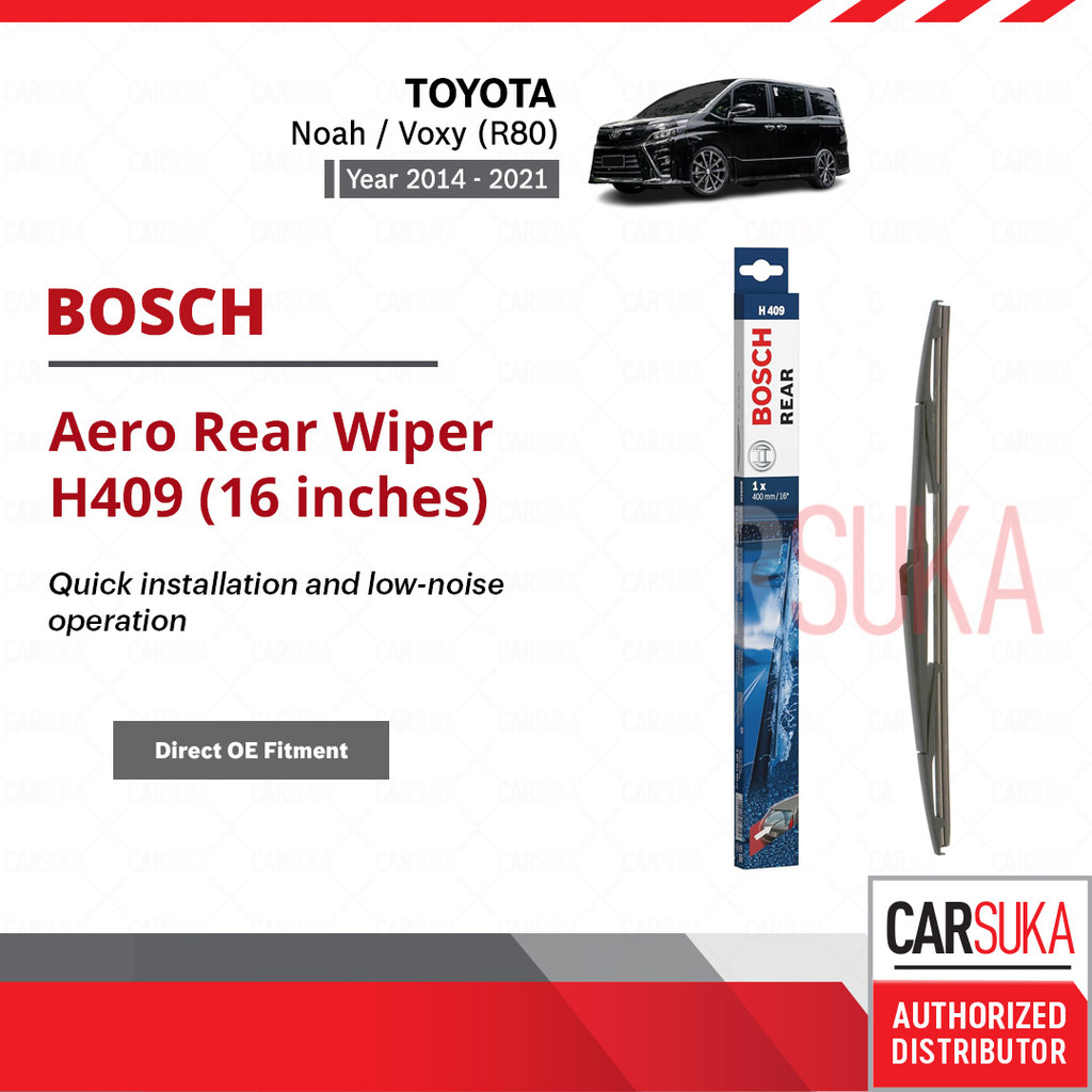 Bosch H409 16" Rear Wiper for Toyota Noah/Voxy R80 (2014 - 2021) | Shopee Malaysia