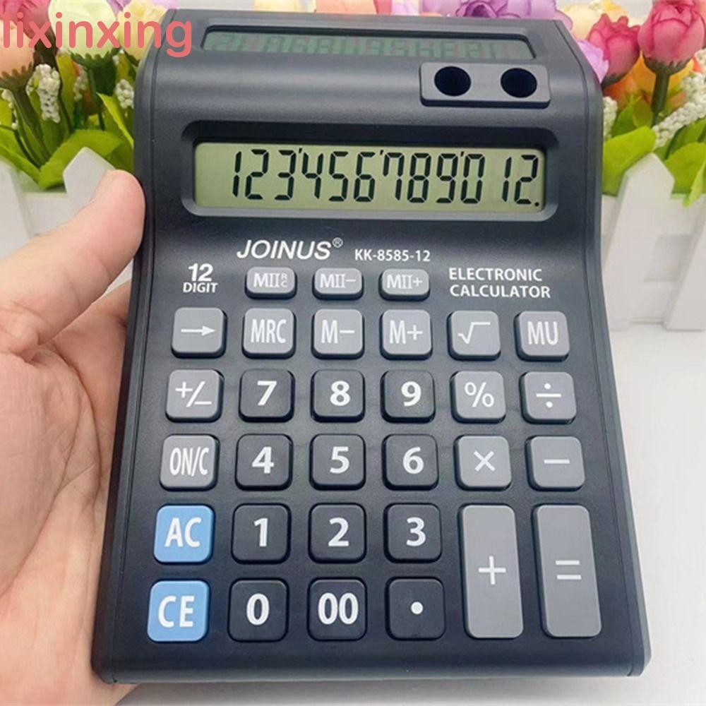 LIXINXING 12 Digits Calculator, Stationery Large Screen Display ...