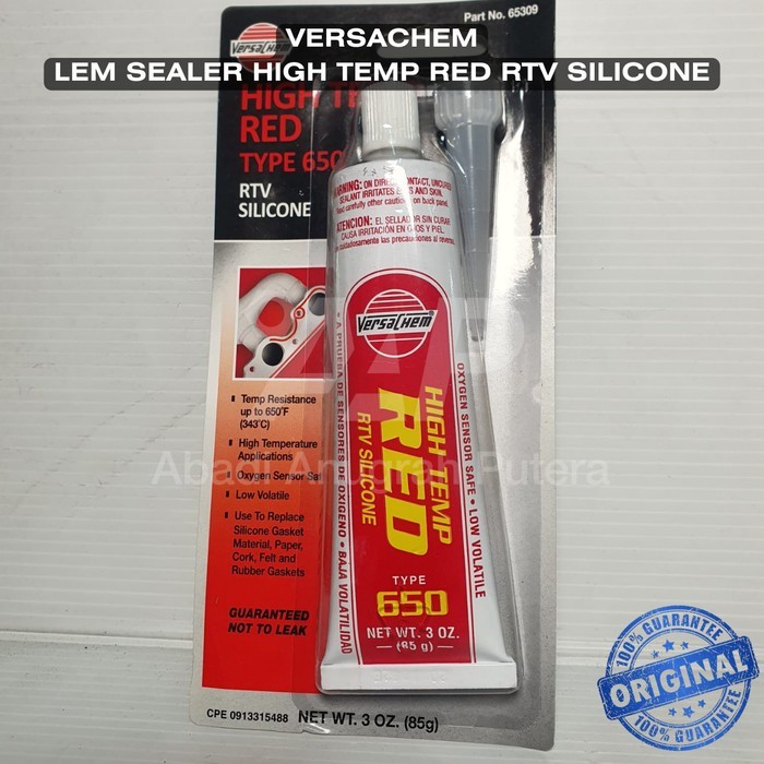 Glue Sealer / HIGH TEMP RED RTV SILICONE Type 650 85 gram Versachem (UNIT price) | Shopee Malaysia