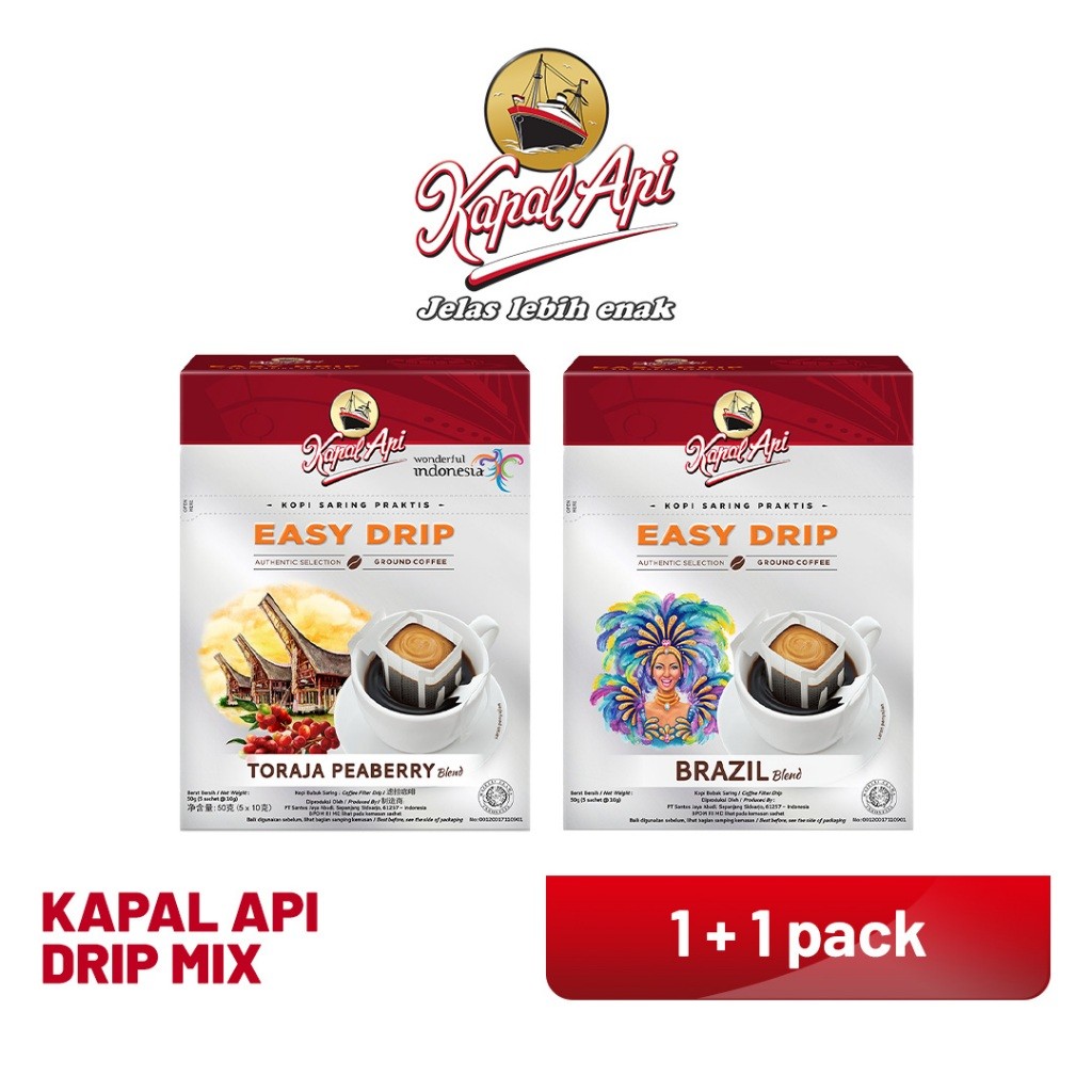 Kapal API Drip Mix 2 Folding Box (5 x 10 gr) | Shopee Malaysia