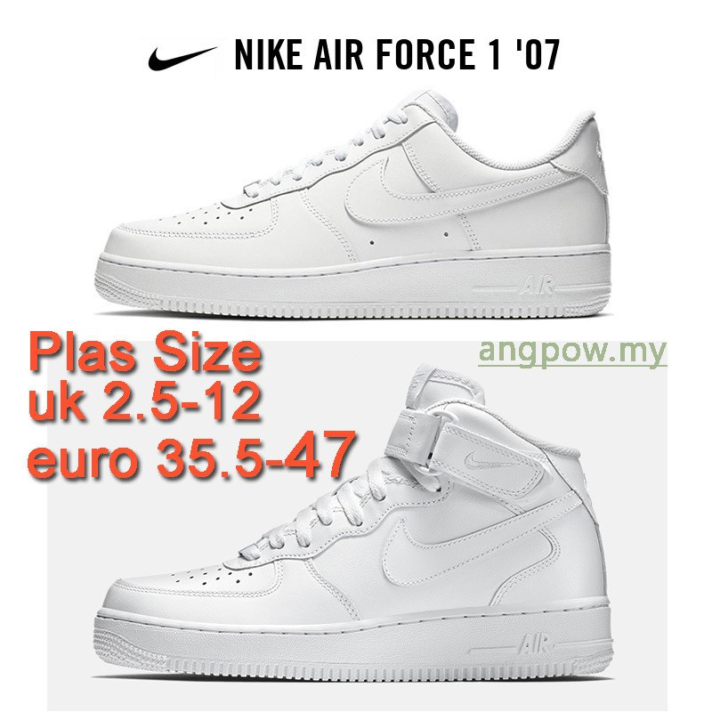 Air Fore 1 Low Men's and Women's Sneakers AF1 Classic White Basketball ...