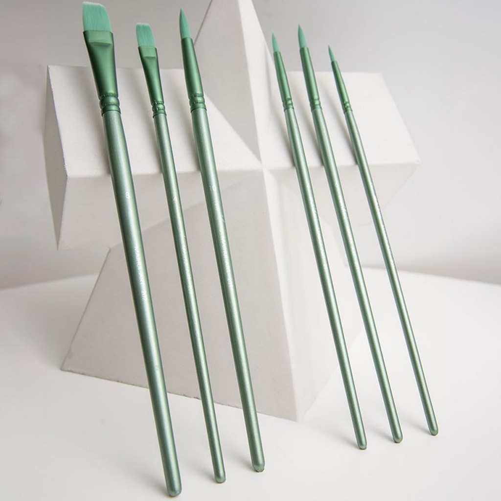 livecity| Pearl Coating Handle Brushes Nylon Bristle Brushes High ...