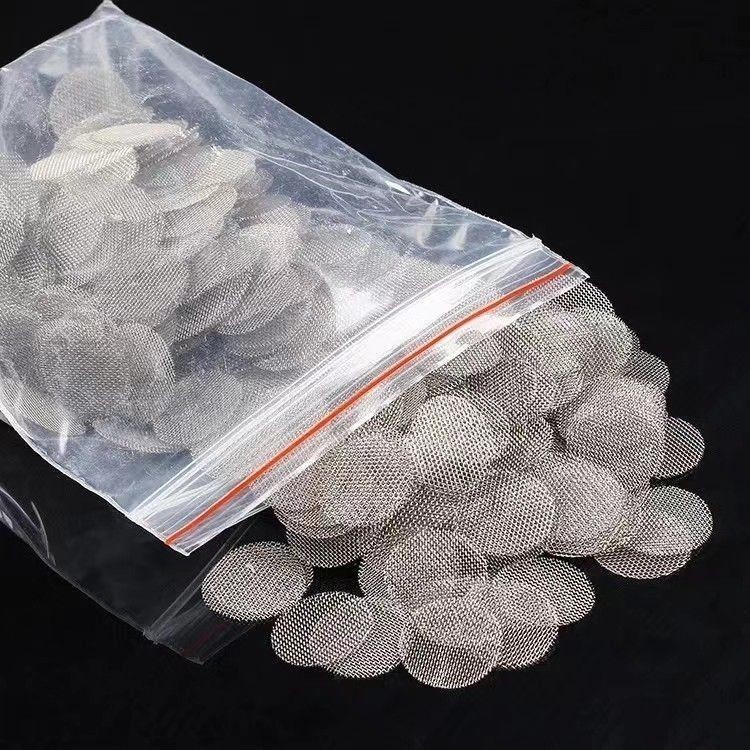 100pcs/pack Stainless Steel Pipe Filter Mesh Metal Dry Pipe Combustion ...