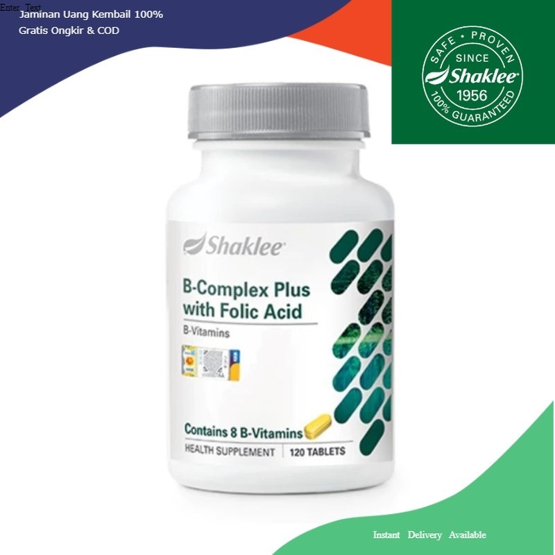 shaklee Complex Plus Vitamin B with Folic Acid [Complete With all Eight ...