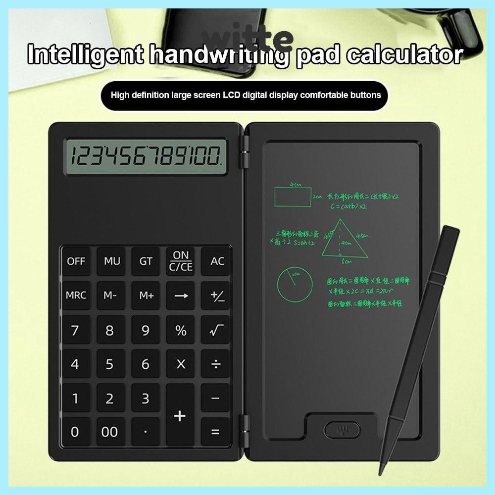 WITTE Scientific Calculators, 12-Digit LCD Notepad Math Calculator ...