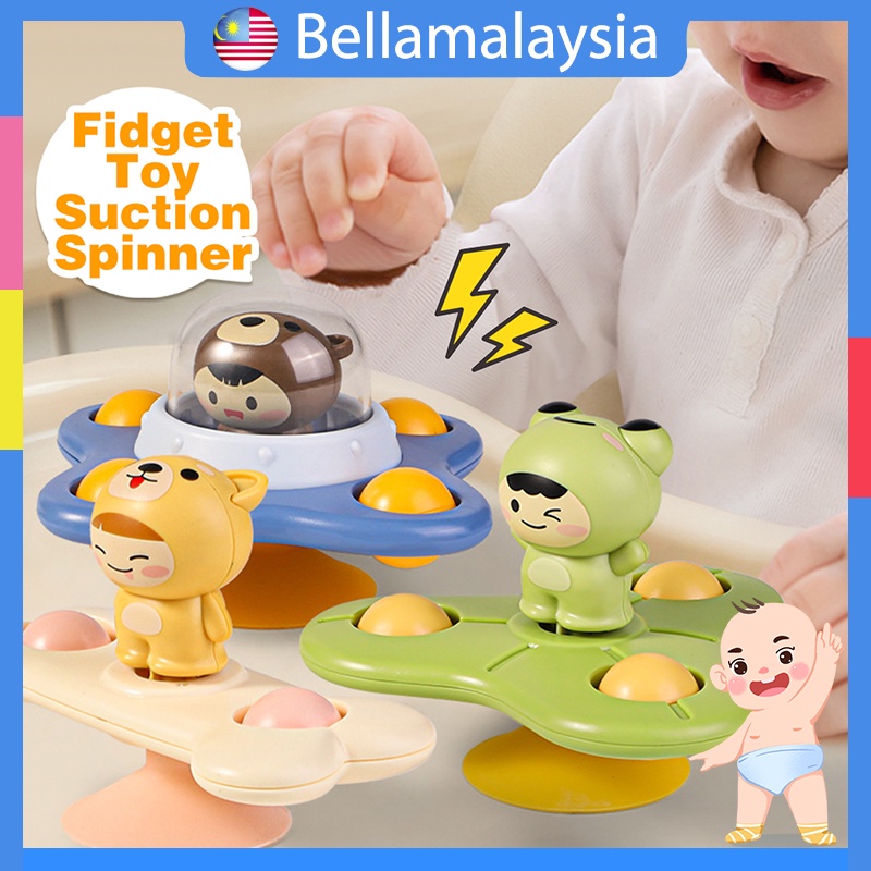 Bella Baby Spinner Toys Mainan Bayi Finger Cute Animals Colorful Bath ...
